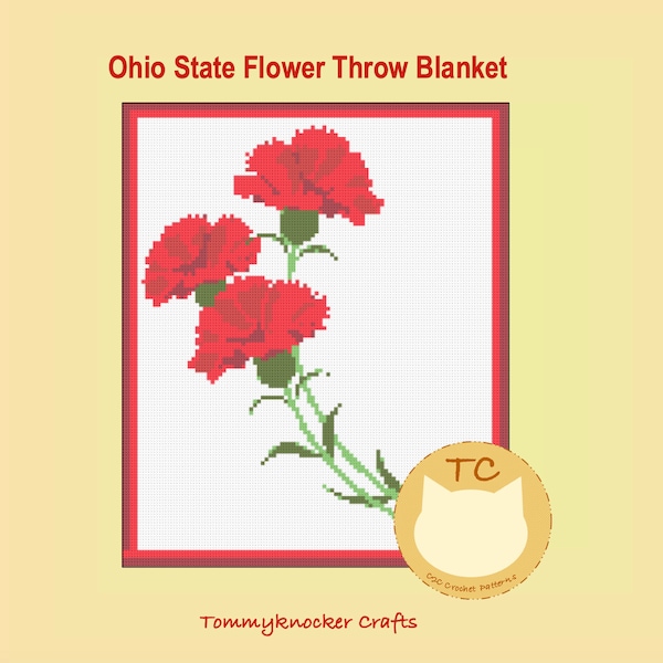 Ohio State Crochet Blanket Pattern - Etsy