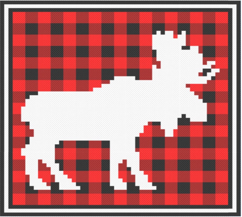 Moose C2C, Bear C2C, and Tree C2C Plaid Blanket Pattern Bundle - Etsy