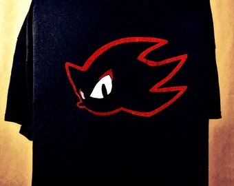 Vintage-inspired Distressed Sunset T-shirt Featuring Sonic the Hedgehog ...