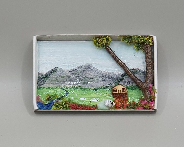 Summer Vibes Matchbox Shadow Box, Farm Diorama, Countryside Gifts for ...