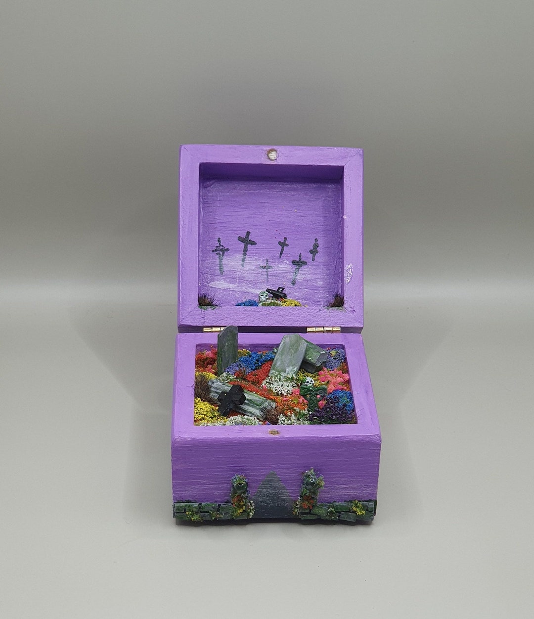 Graveyard Miniature Diorama Shadow Box, Abandoned Places Dark Academia ...