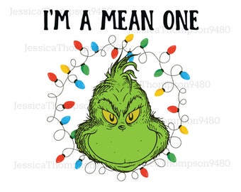 I'm a Mean One Svg - Etsy
