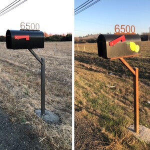 Mailbox Address Topper | Personalized Address Sign | Rustic Numbers - Etsy