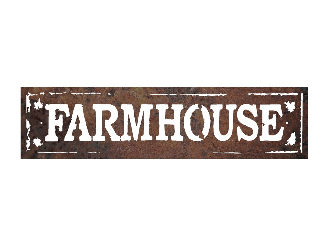 Farmhouse Wall Decor | Large Farm House Sign | Metal Art | Rustic Signs ...