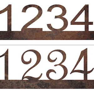 Mailbox Address Topper | Personalized Address Sign | Rustic Numbers - Etsy