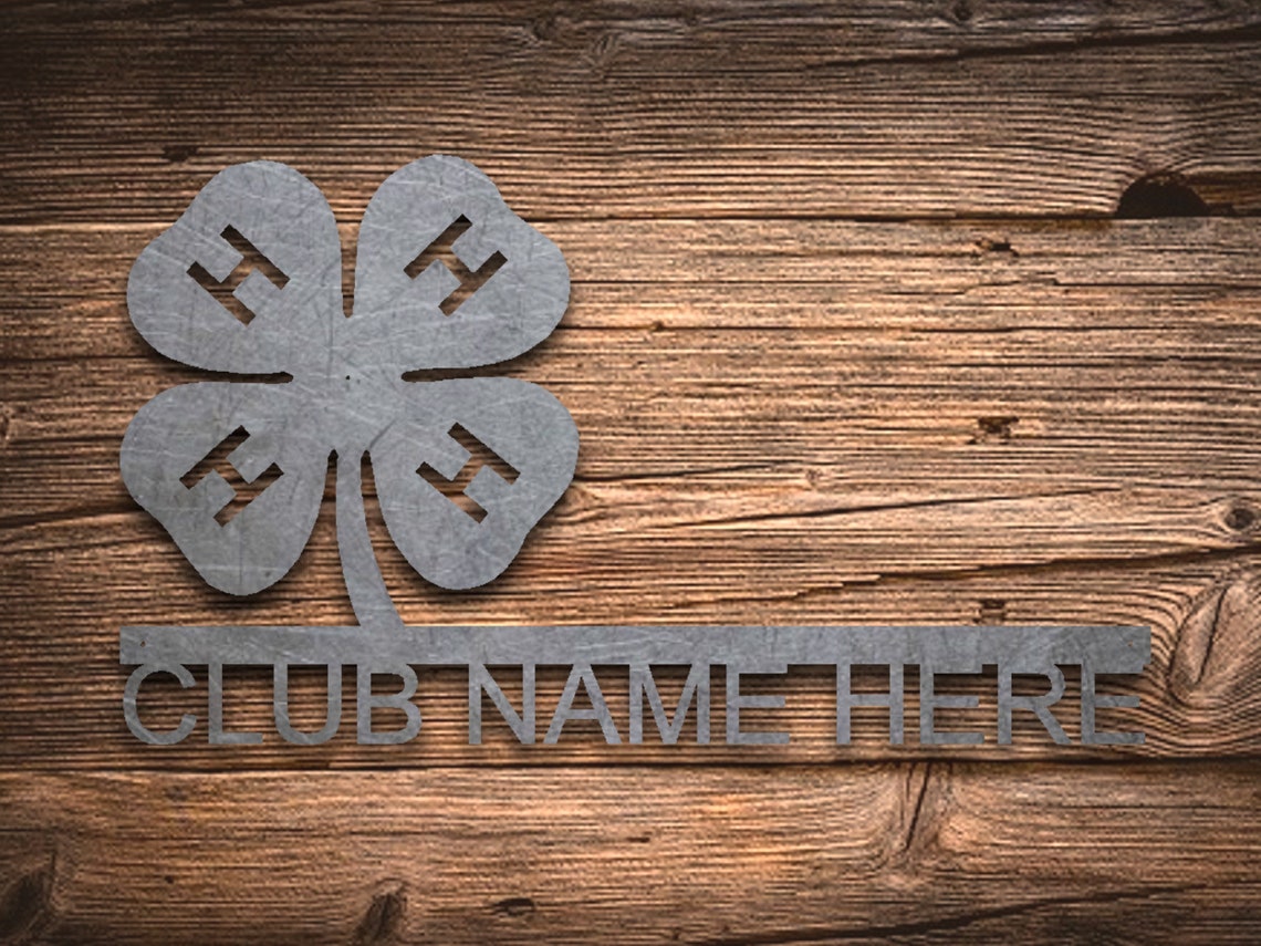 Personalized 4H Sign Custom 4H Club 4H Sign With Your Name - Etsy