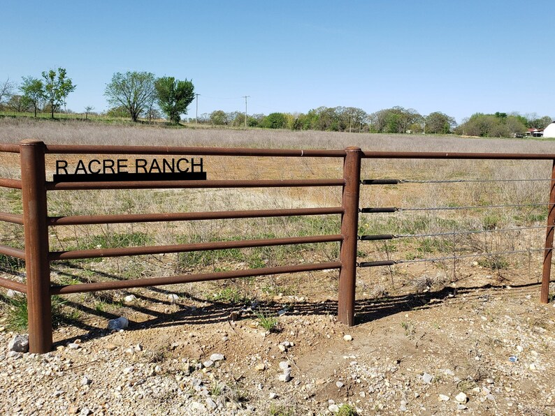 Personalized Ranch Name | Entrance Sign | Custom Metal Farm Signs - Etsy