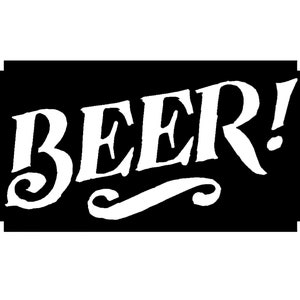 Rustic Metal BEER Sign | Tin Tacker Signs | BEER Sign for the Man Cave ...