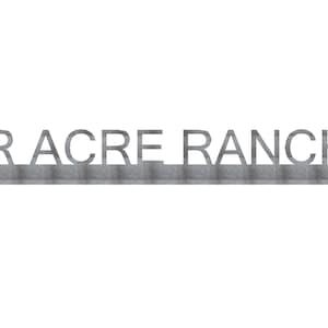 Personalized Ranch Name | Entrance Sign | Custom Metal Farm Signs - Etsy