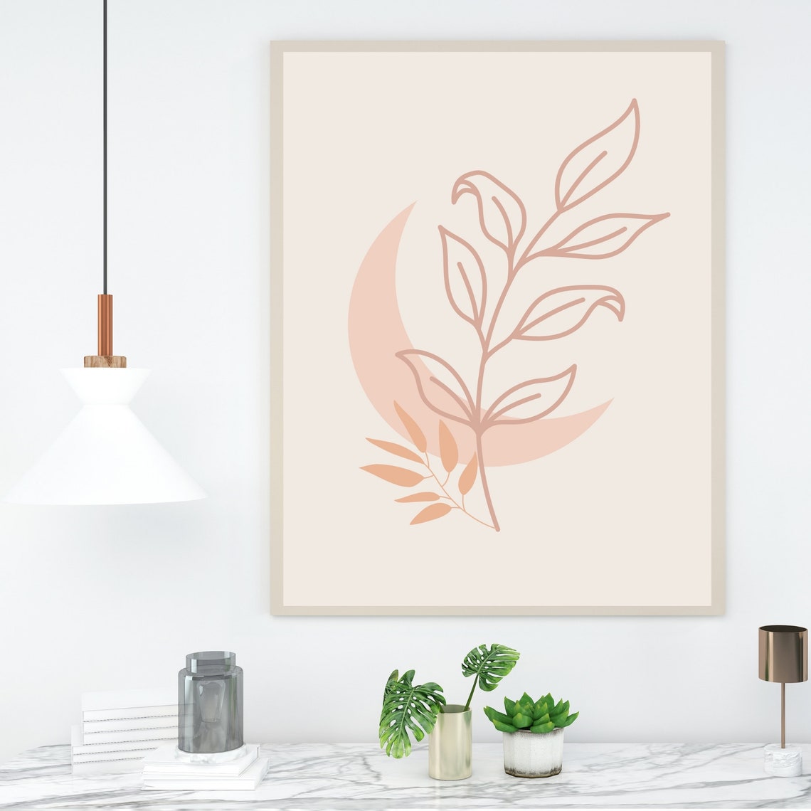 Set of 4 Minimal Boho Prints Modern Gallery Wall Decor - Etsy
