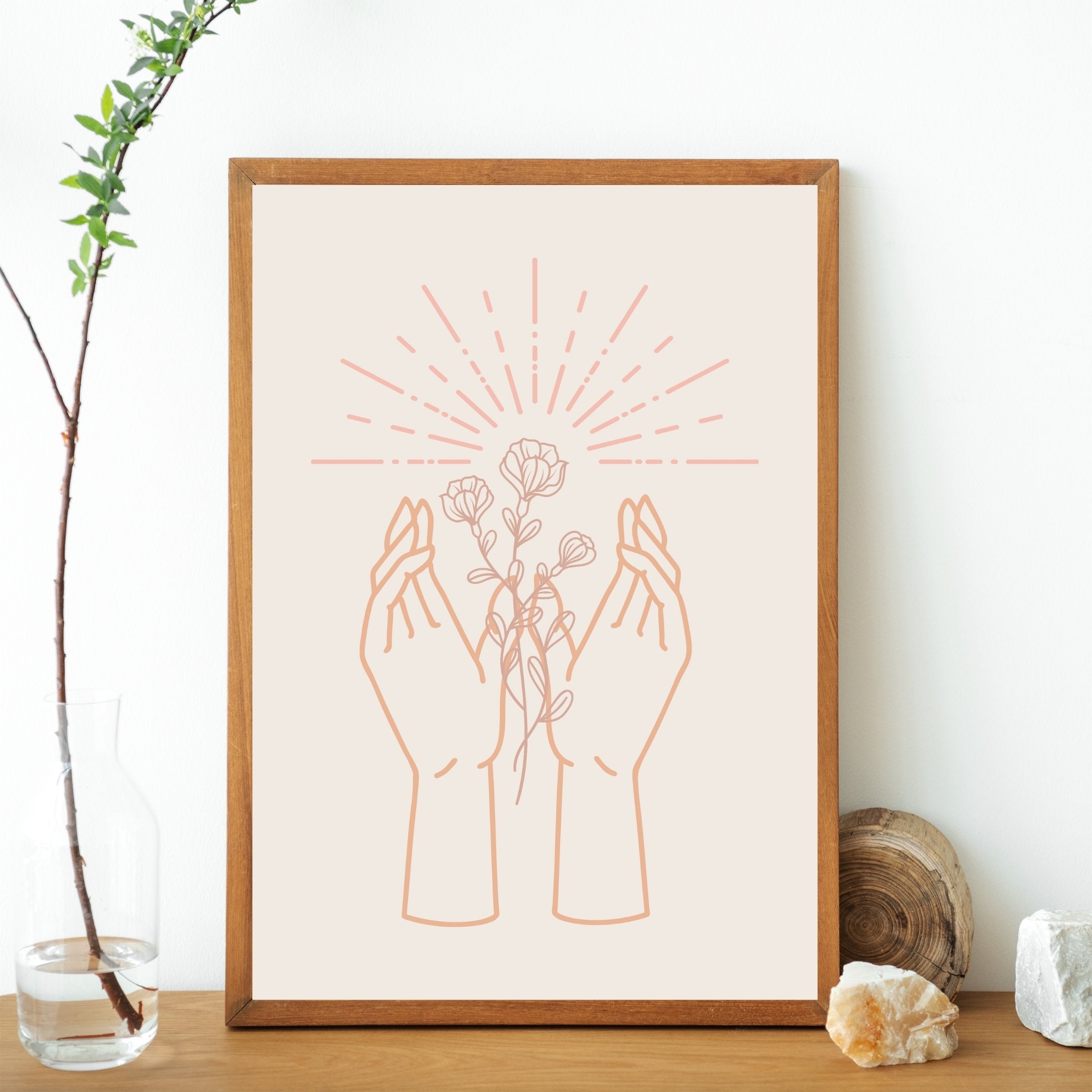 Set of 4 Minimal Boho Prints Modern Gallery Wall Decor - Etsy