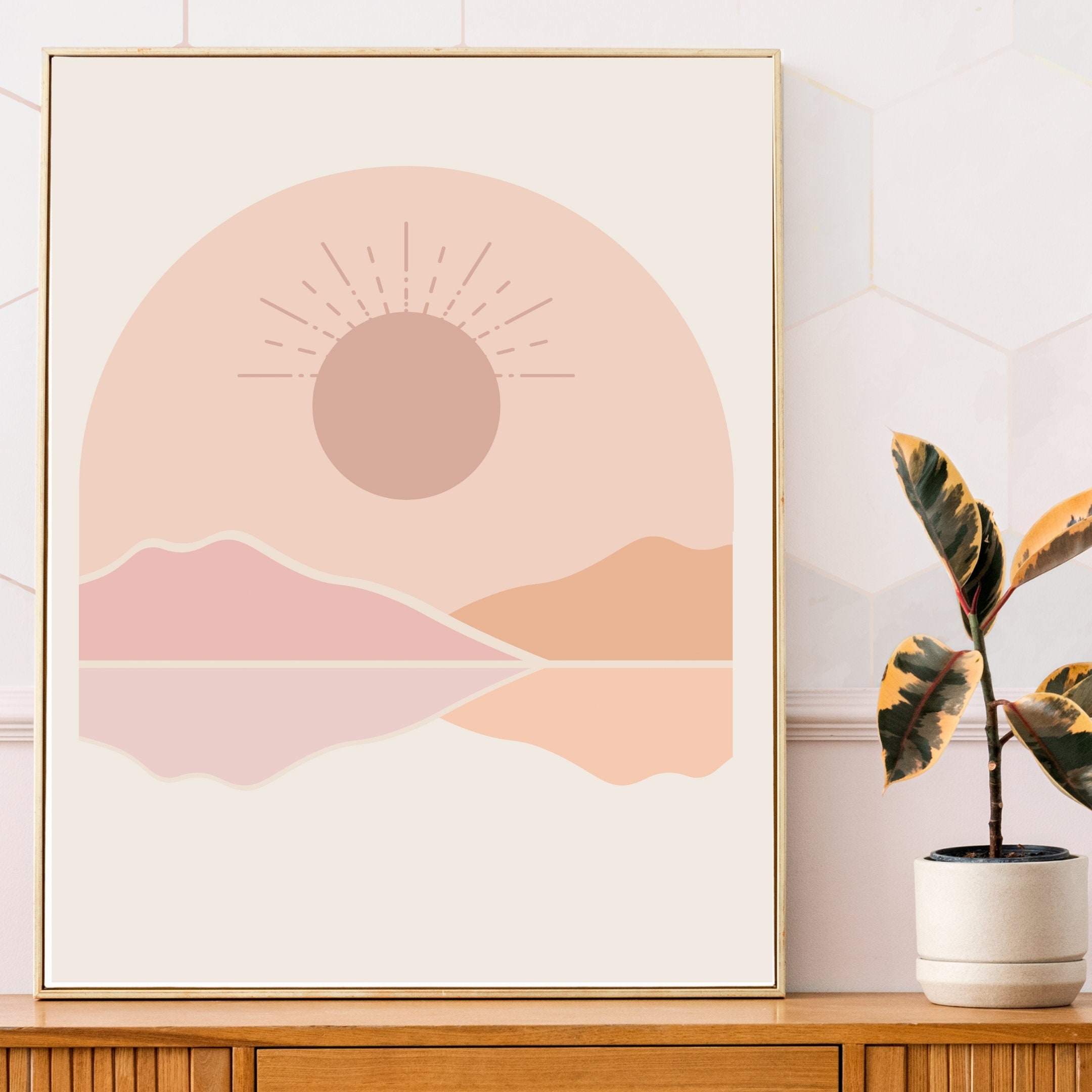 Set of 4 Minimal Boho Prints Modern Gallery Wall Decor - Etsy