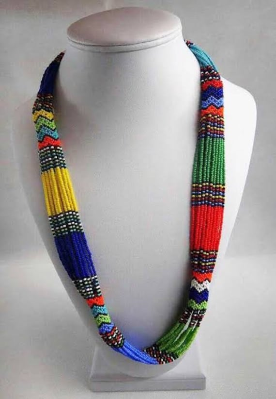 African/ Handmad Necklace/beautiful/elegant/colorful/ | Etsy
