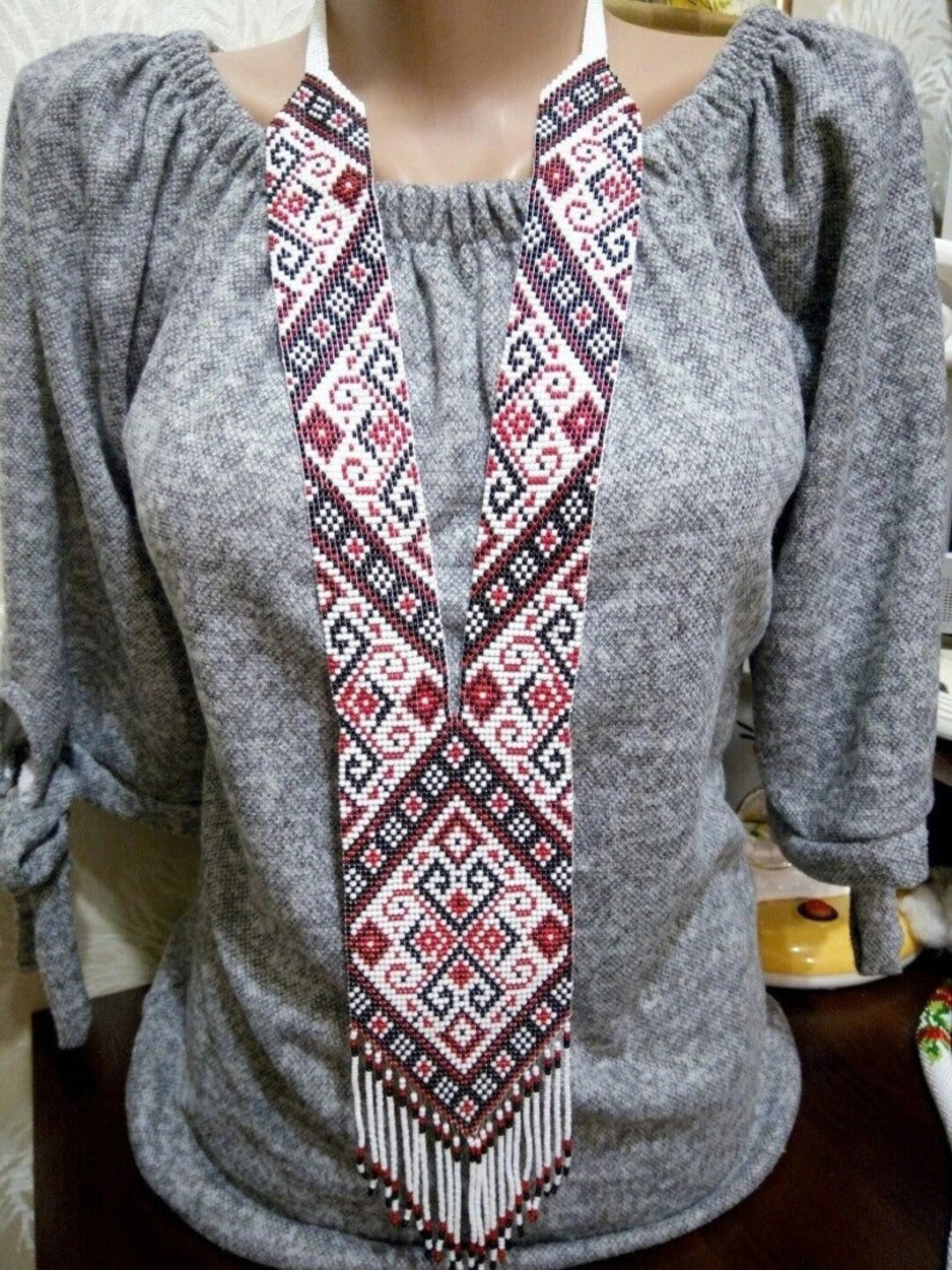 Ukrainian Gerdan, Traditional Ukraine Necklace, Handmade Jewellery ...