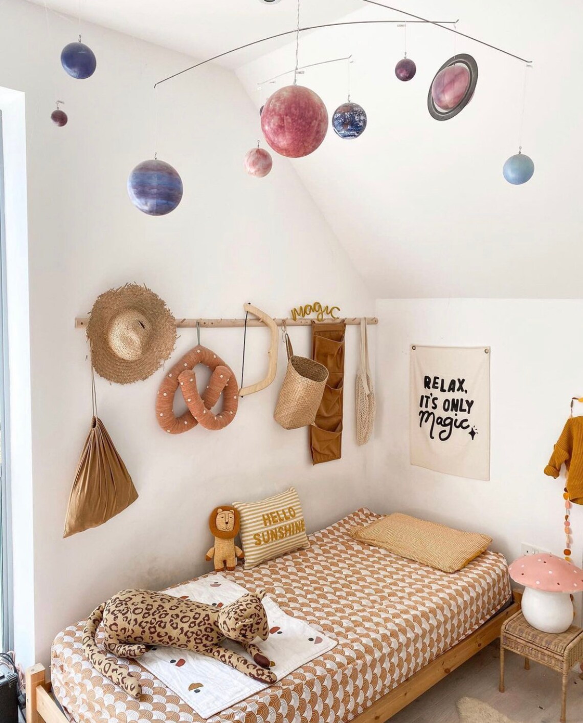 Magic Knitted Wire Wall Art / Scandi Style Wall Words / Playroom ...