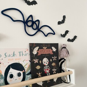 Spooky Bat - Knitted Wire Halloween Bat Shape - Kids Hallows Eve Decor ...