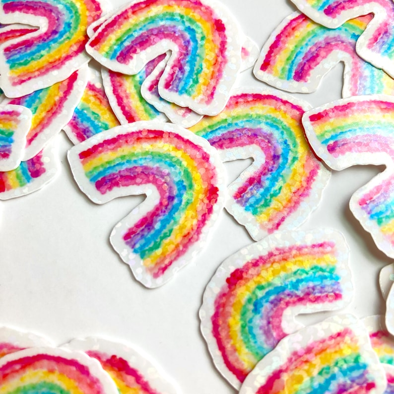 Mini Rainbow Sticker Waterproof Rainbow Rainbow Sticker - Etsy