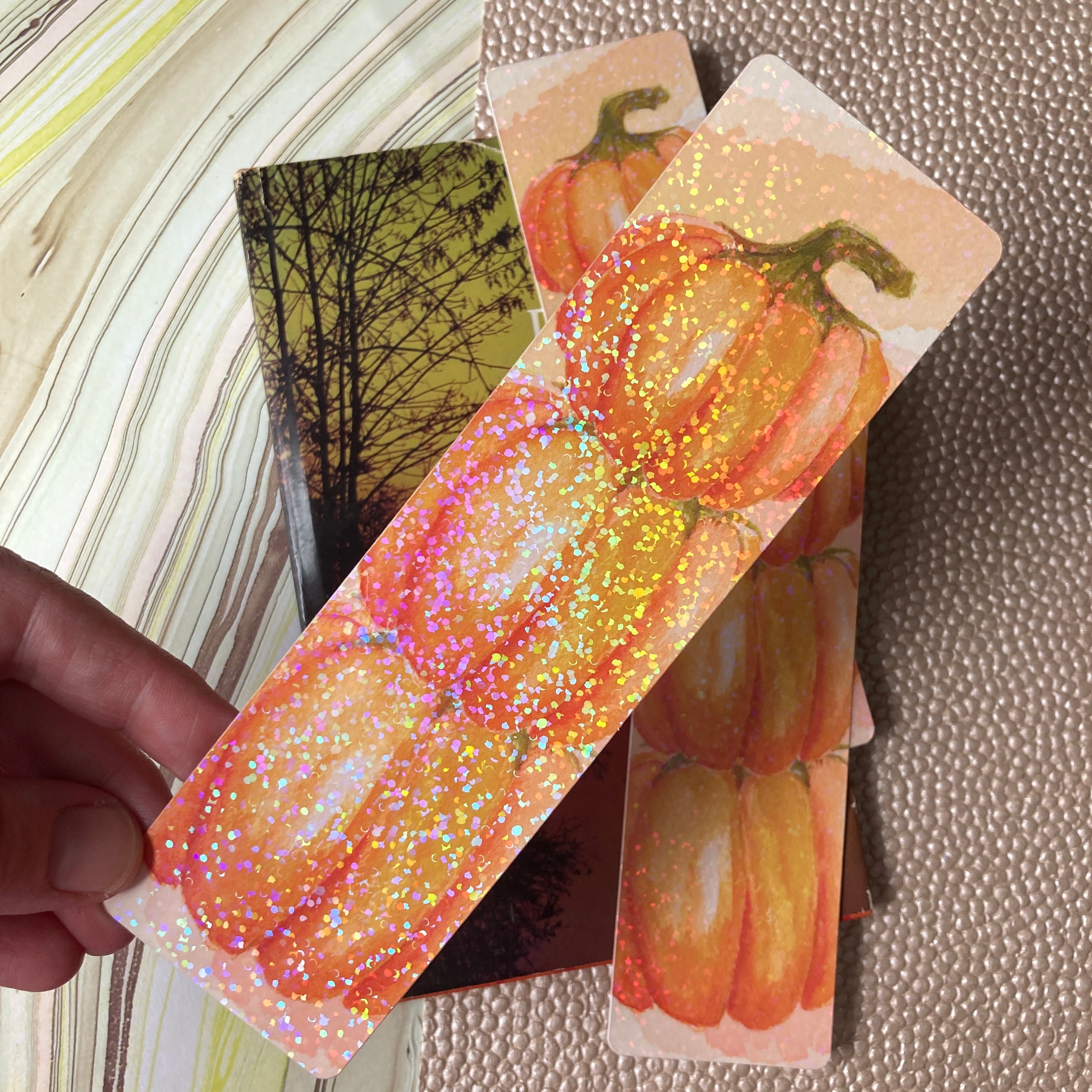 Pumpkin Bookmark Fall Bookmark Pumpkin Stack Autumn - Etsy