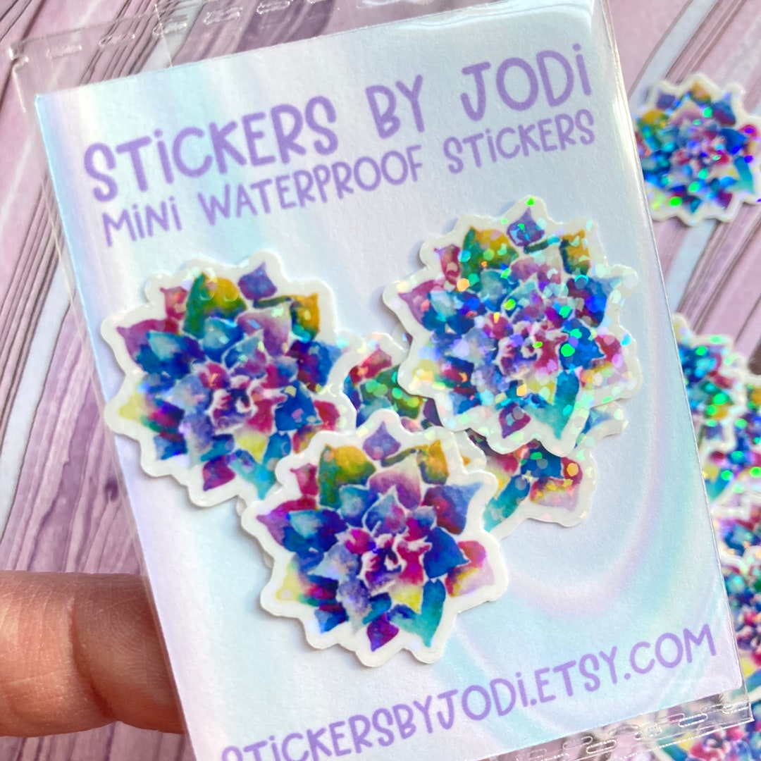 Succulent Stickers, Tiny Stickers, Mini Plant Stickers, Waterproof ...