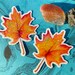 Fall Maple Leaf Sticker Fall Leaves Sticker Vinyl Sticker - Etsy