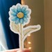 Daisy Sticker, Wildflower Decal, Blue Flower Decal, Blue Daisy, Water ...