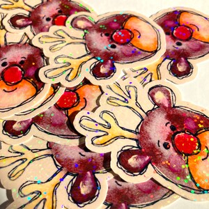Rudolph Stickers. Reindeer Stickers. Cute Reindeer Decals for Christmas ...