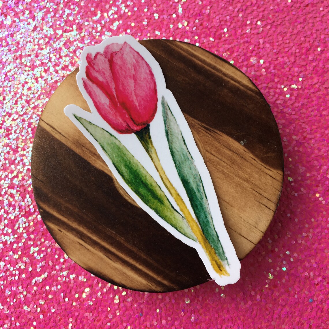 Tulip Stickers Wildflower Decals Handpainted Spring Flowers - Etsy