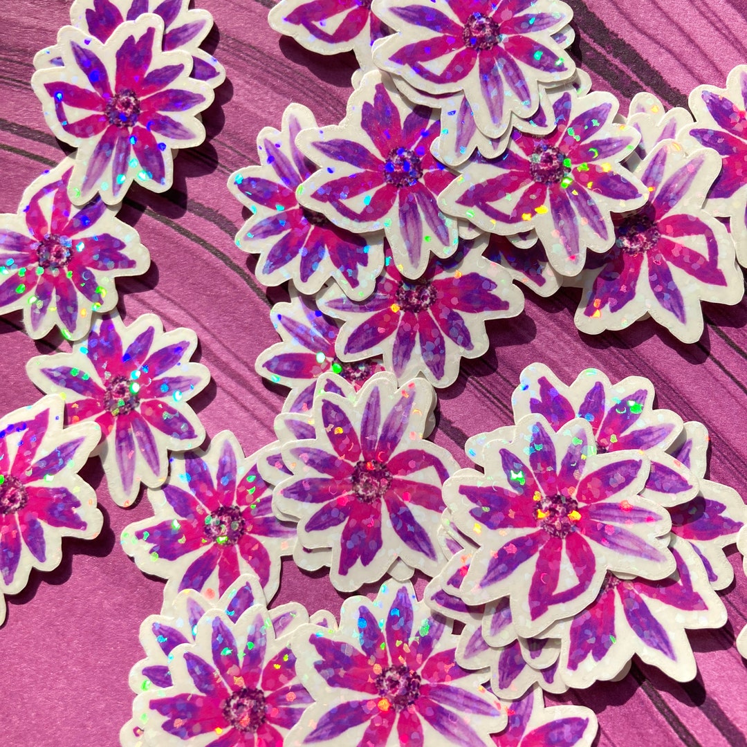 Mini Flower Sticker, Floral Sticker, Waterproof Mini Sticker ...