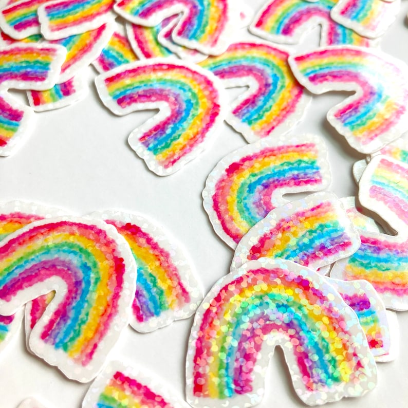 Mini Rainbow Sticker Waterproof Rainbow Rainbow Sticker - Etsy