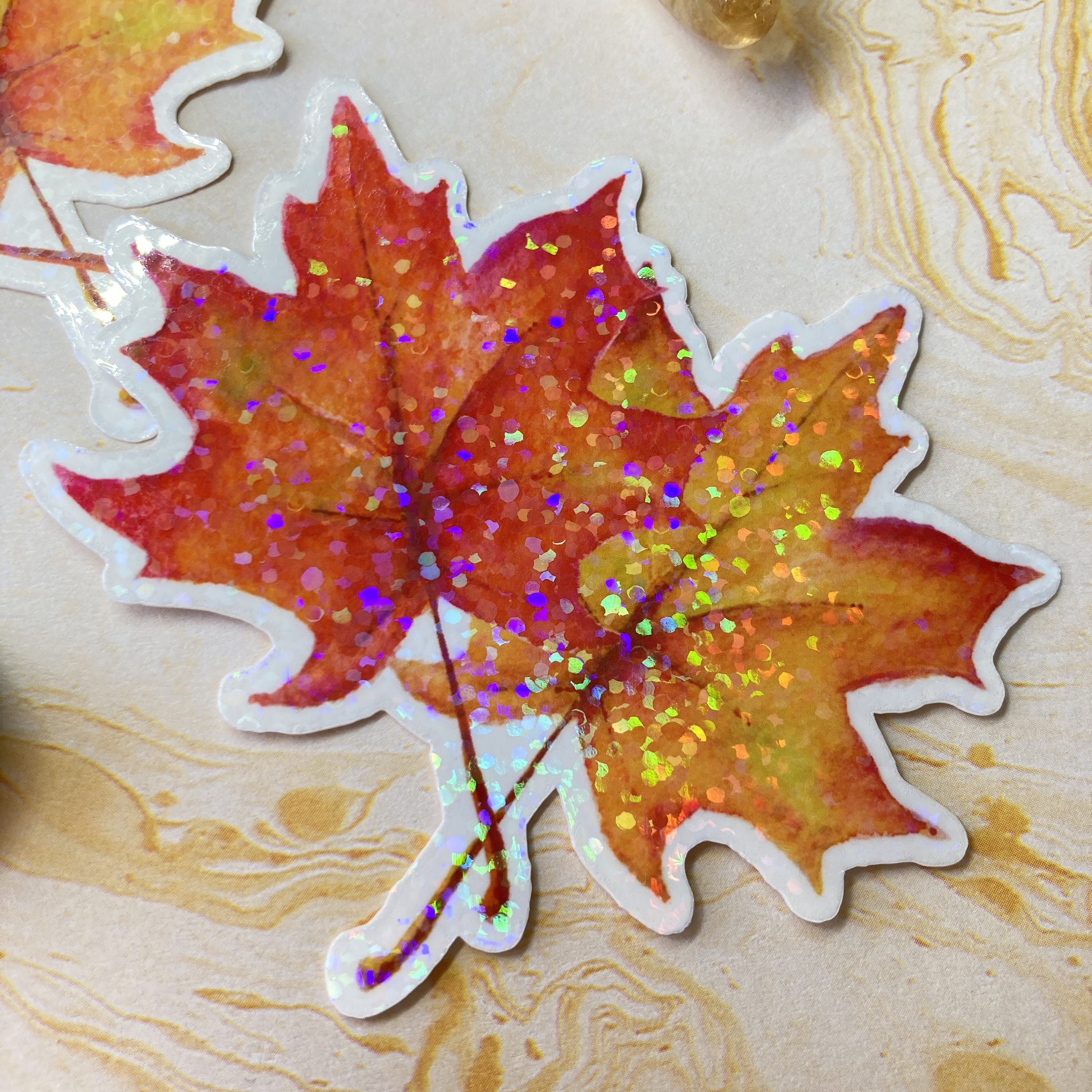 Maple Leaves Sticker Fall Leaves Sticker Vinyl Stickers - Etsy