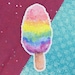 Rainbow Ice Pop Sticker, Glitter Sticker, Holographic Decal, Rainbow ...