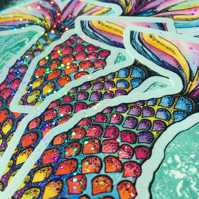 Mermaid Decals - Etsy