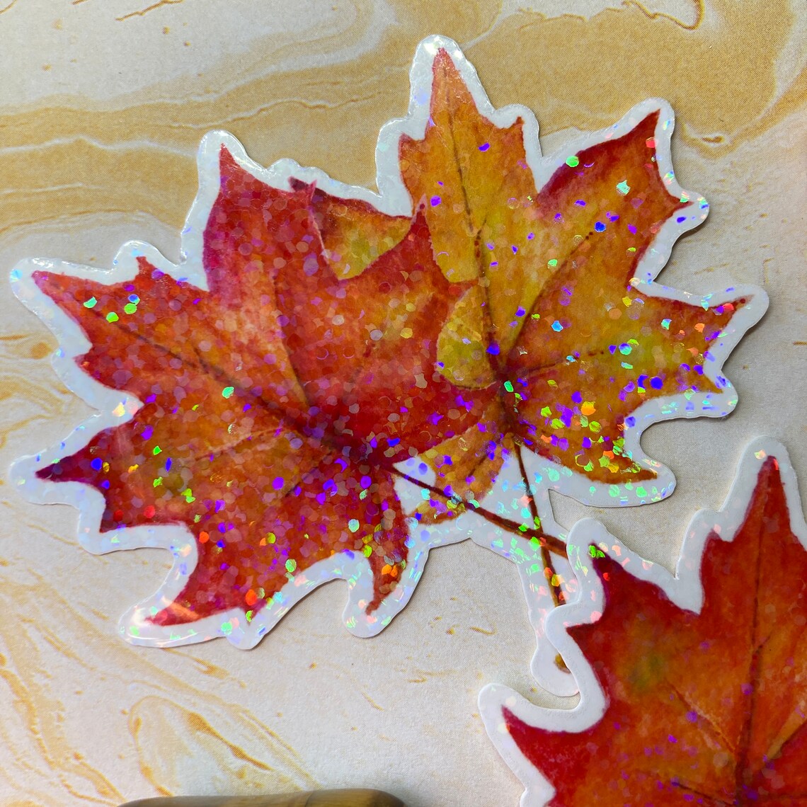 Maple Leaves Sticker Fall Leaves Sticker Vinyl Stickers - Etsy