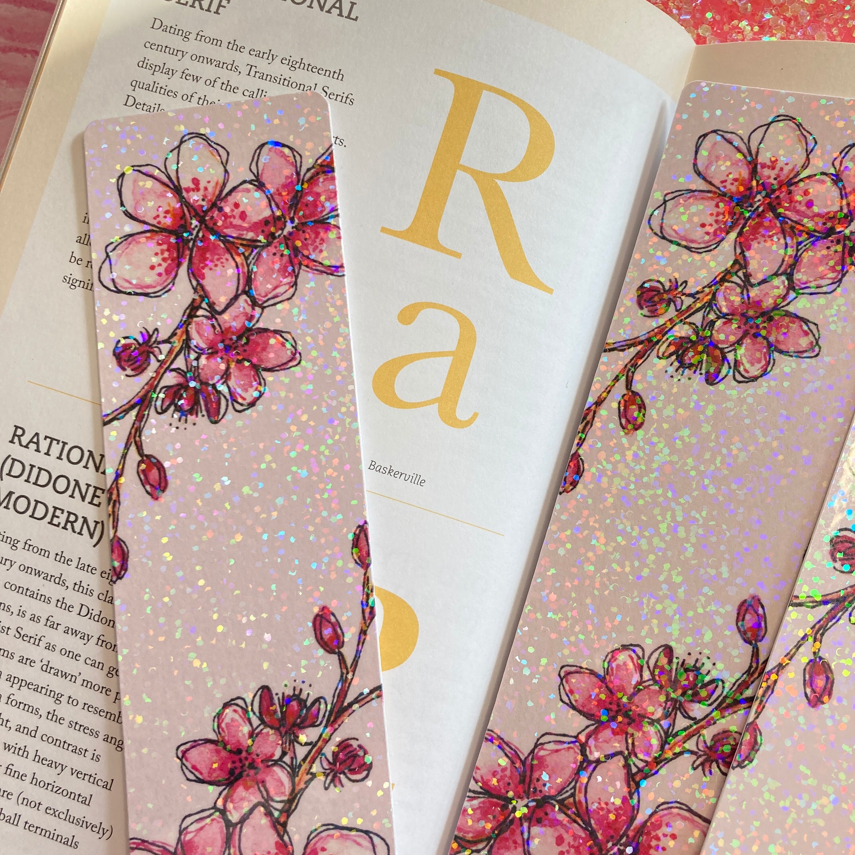 Cherry Blossom Bookmark Floral Bookmark Floral Book Mark - Etsy
