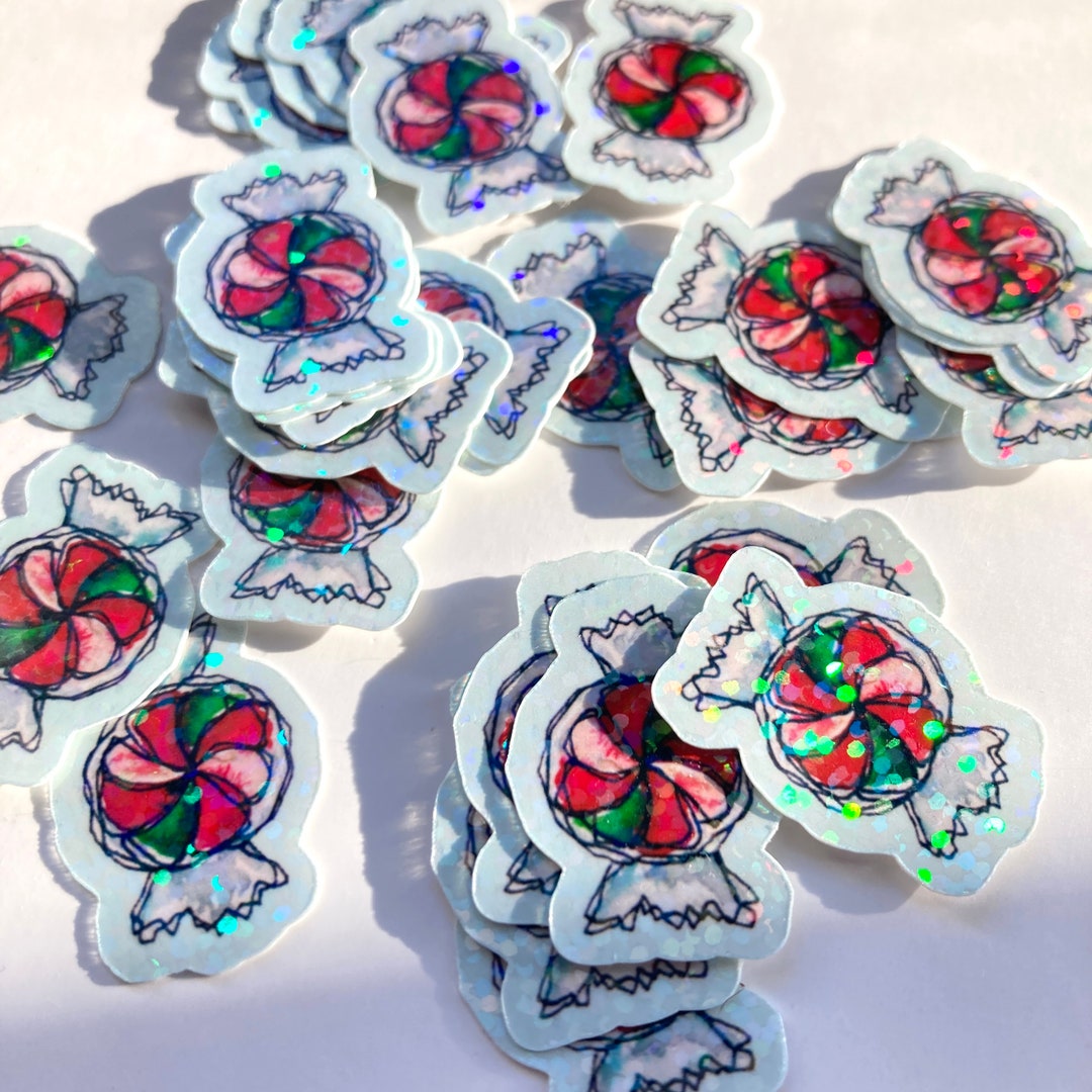 Mini Peppermint Candy Stickers, Candy Decals for Planner, Sticker ...