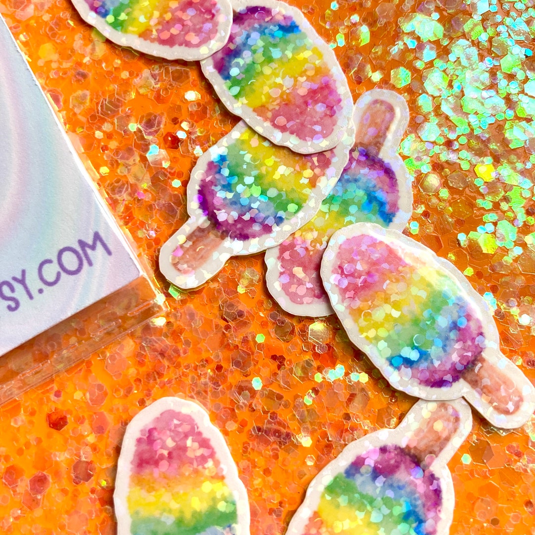 Mini Ice Pop Stickers, Mini Glitter Stickers, Mini Rainbow Stickers ...
