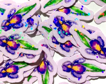 Glitter Ice Pop Sticker, Rainbow Glitter Sticker, Rainbow Ice Pop ...