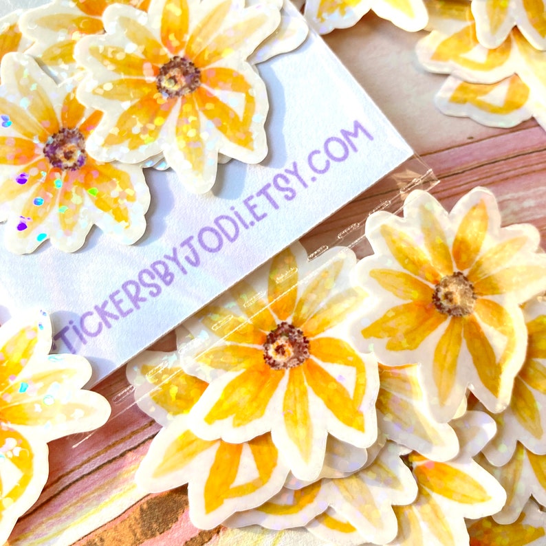 Mini Black Eyed Susan Sticker for Hydroflask or Water Bottle - Etsy
