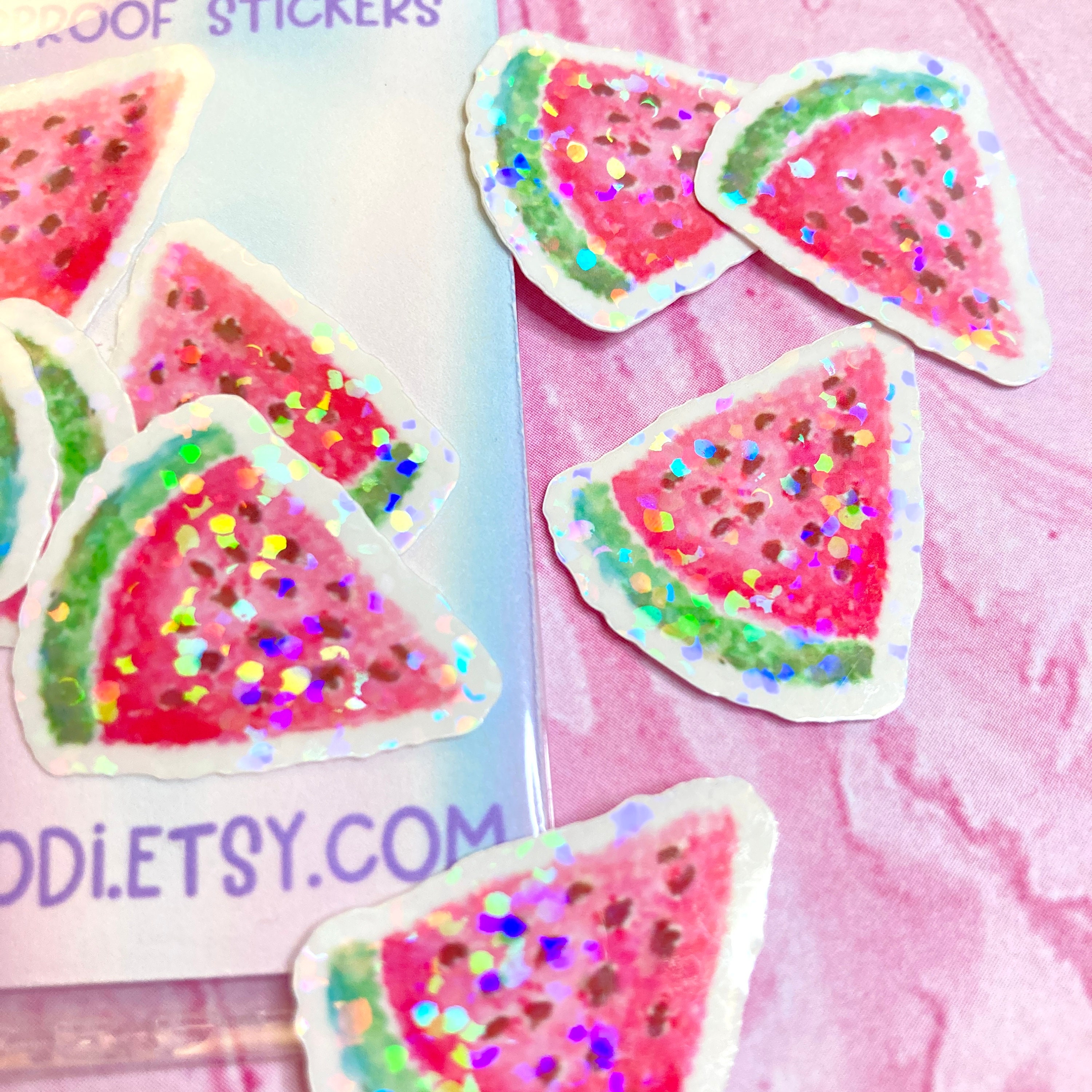 Watermelon Sticker Watermelon Slice Sticker Fruit Stickers - Etsy