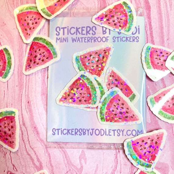 Watermelon Sticker Watermelon Slice Sticker Fruit Stickers - Etsy