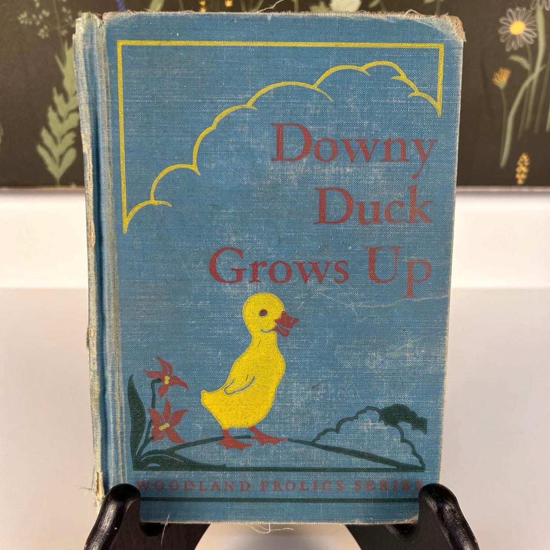 1947 Vintage Children’s Book - Downy Duck Grows up - Rough Shape ...