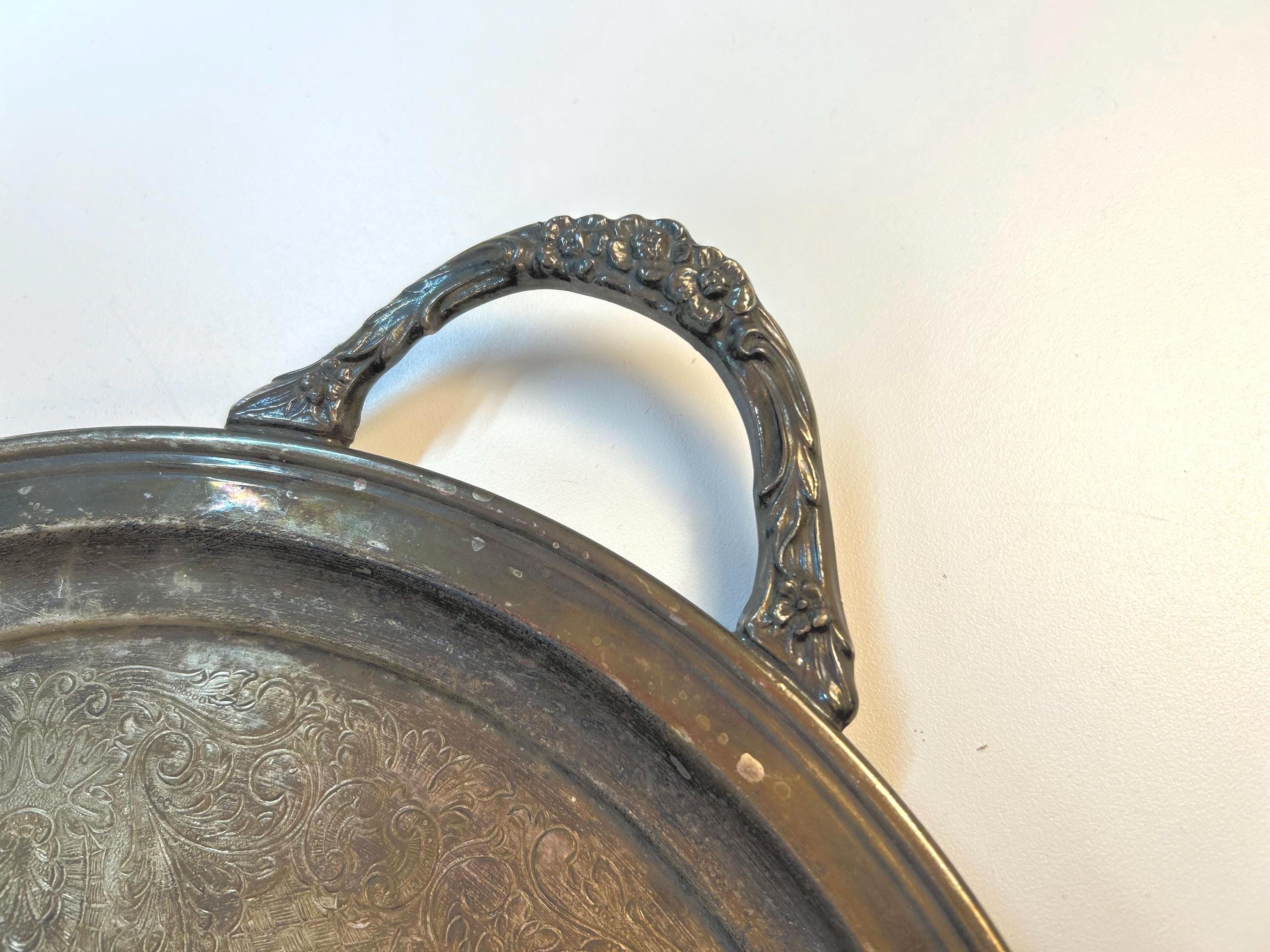 Vintage Sheridan Silverplate Platter With Handles 12" - Etsy