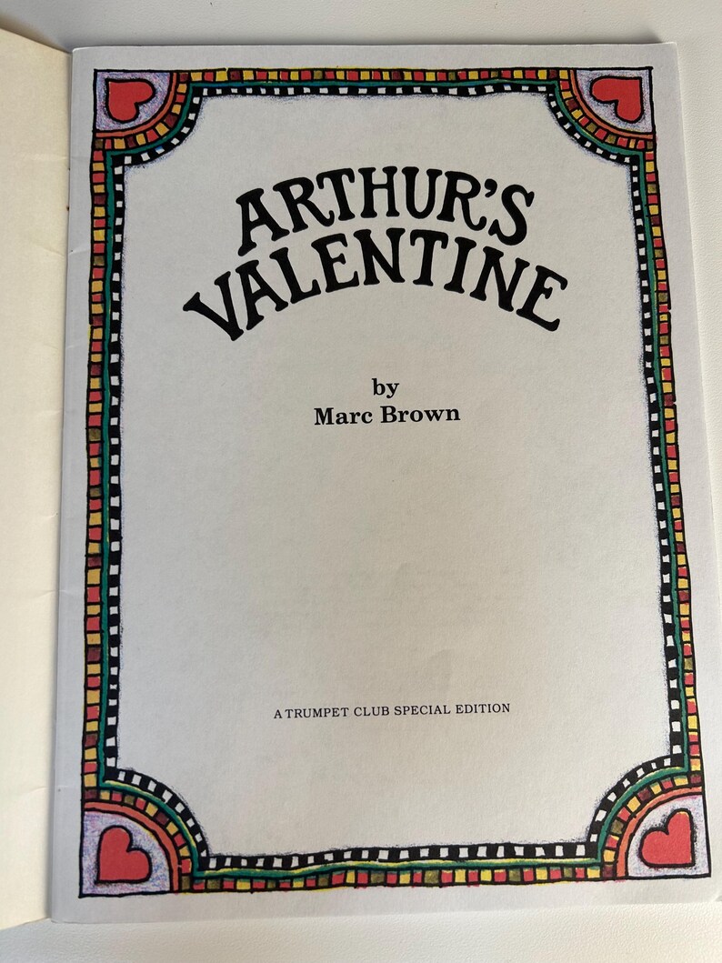 1980 Vintage Children’s Book - Arthur’s Valentine (softcover ...