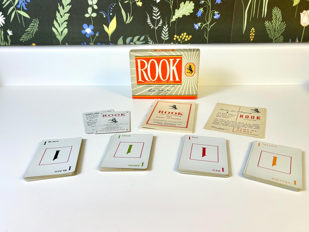 Vintage Parker Brothers Rook Card Game Complete (1955) - Etsy