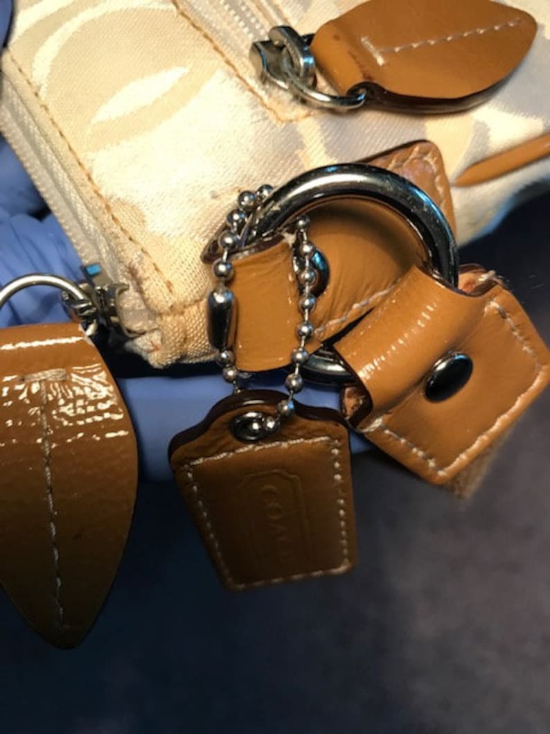 Coach Messenger Shoulder - Crossbody Signature Bag With Logo Charm Tag ...
