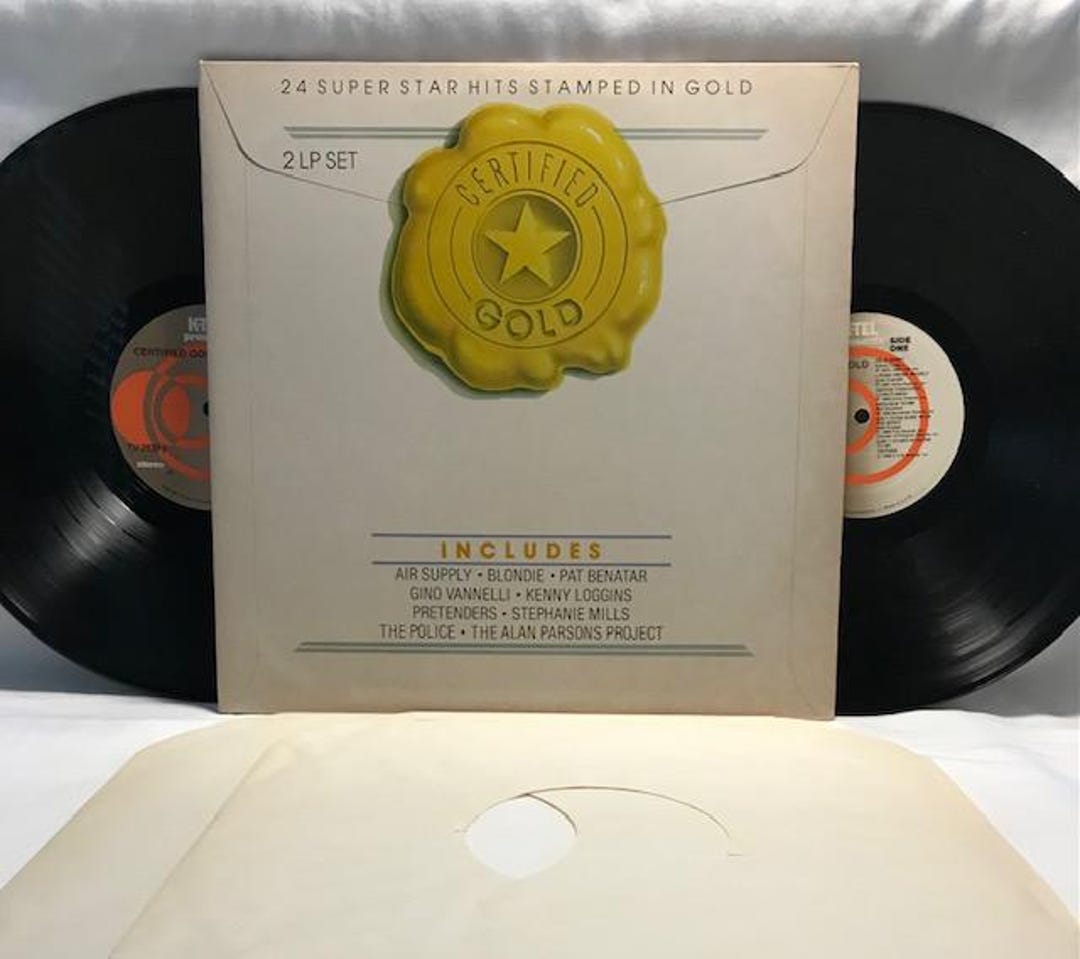 Certified Gold Record Album - Vintage 1981- 2 LP Set! 24 Super Star ...