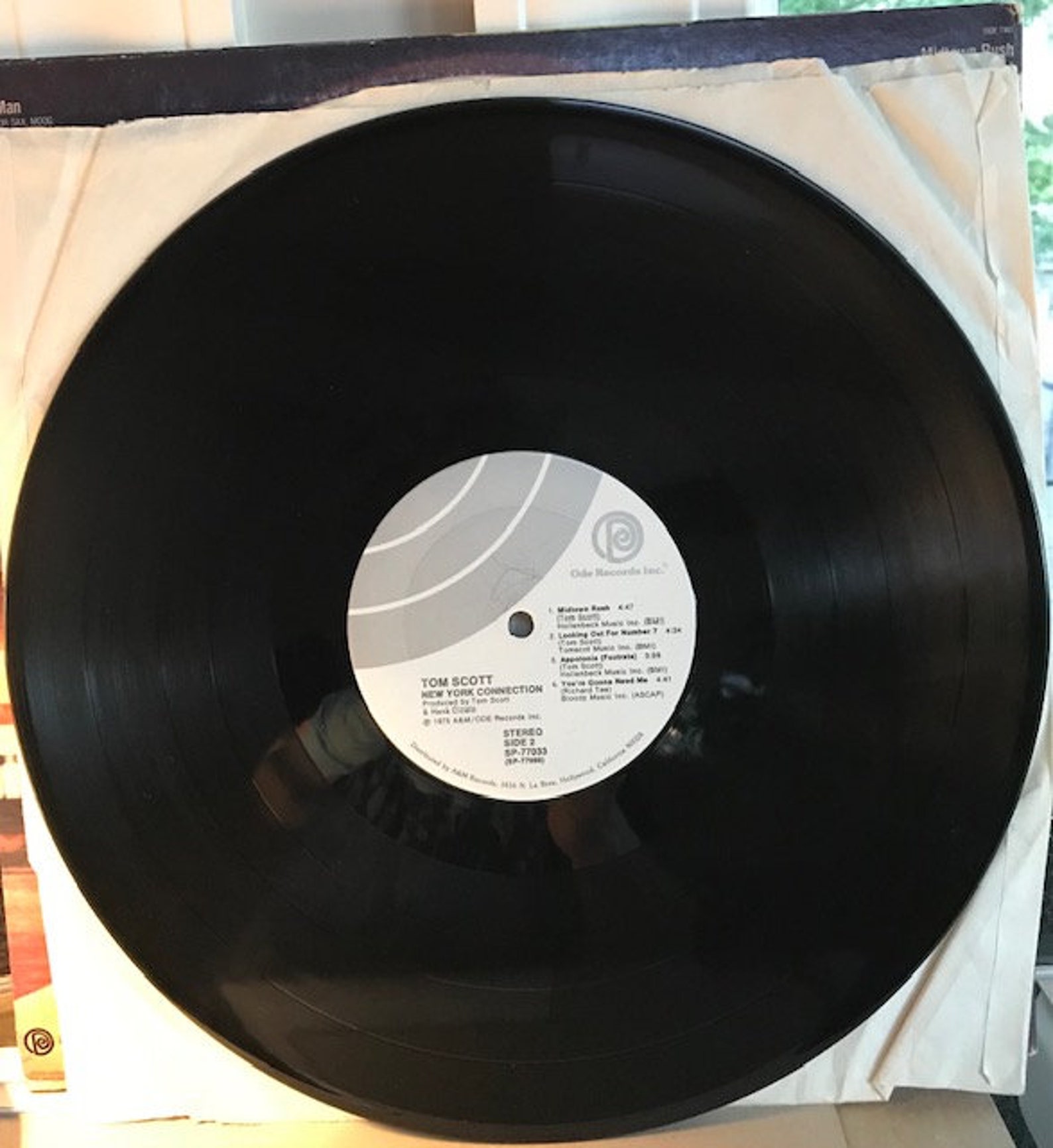 Tom Scott new York Connection Vintage Vinyl Record - Etsy