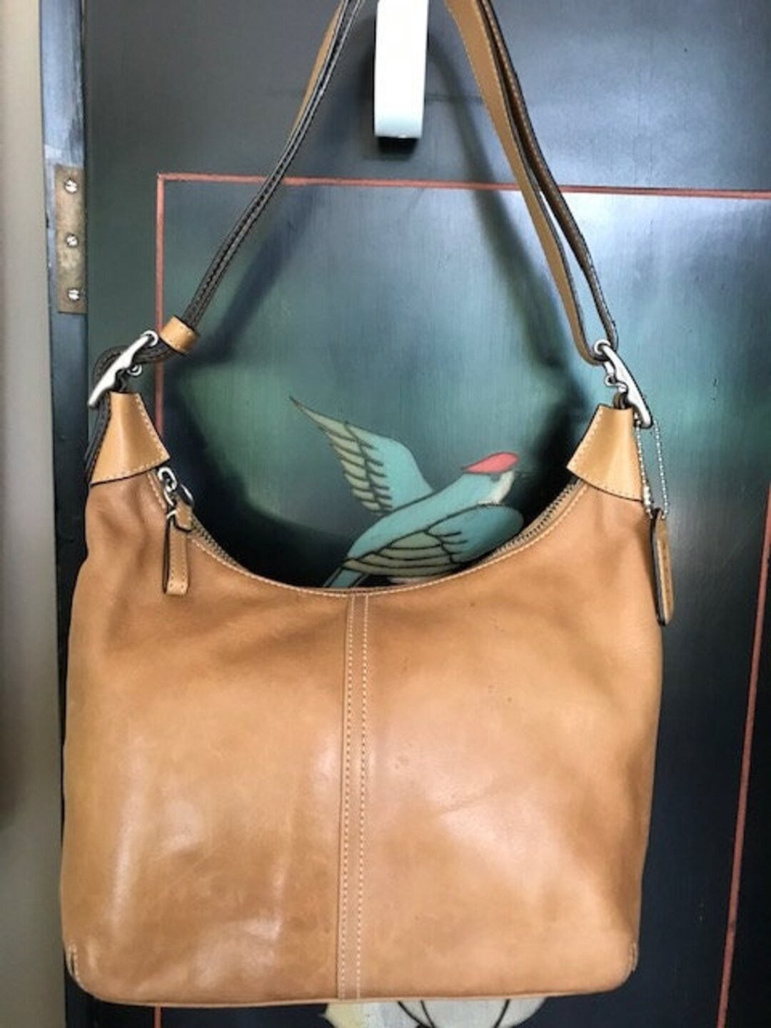 Coach "legacy" Convertible Light Brown Soft Leather Shoulder/crossbody ...