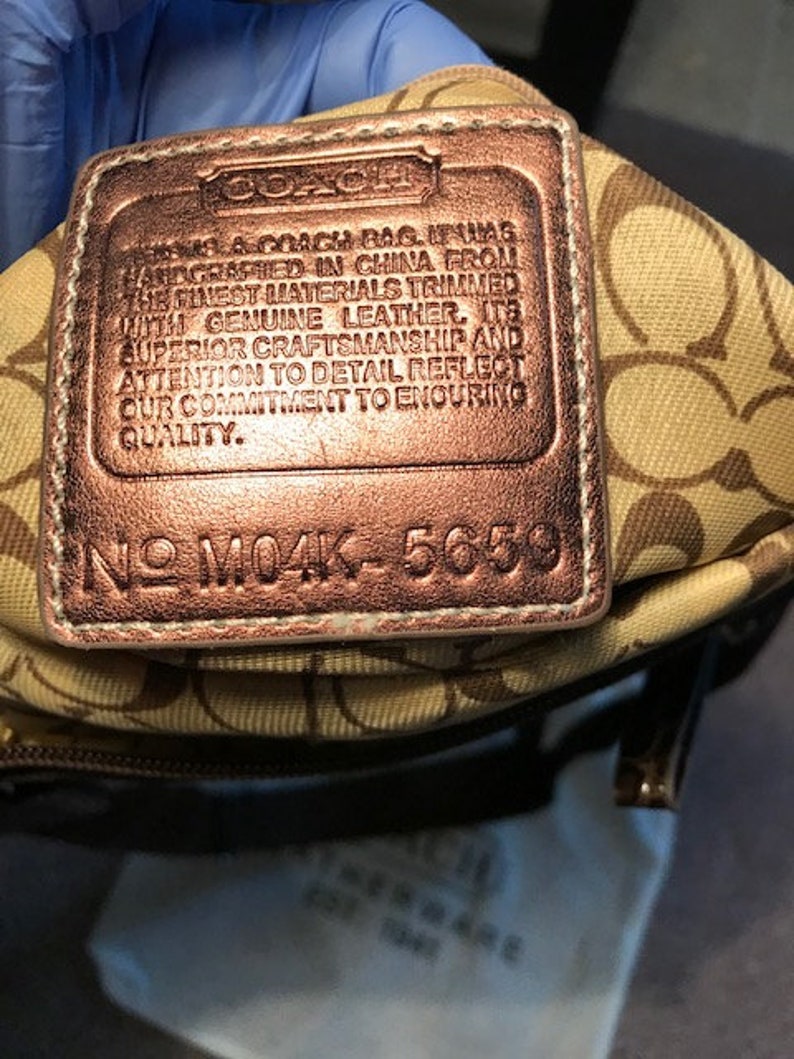 Coach Signature Patchwork Crossbody Handbag M04K-5659 With - Etsy