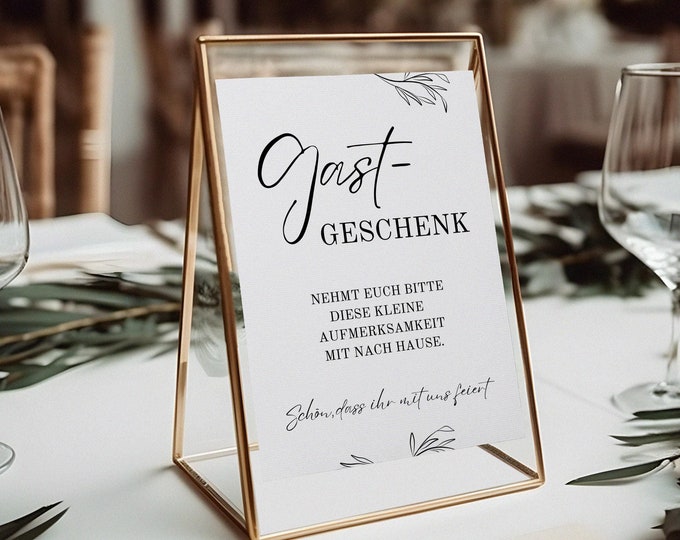 Guest Gift | Poster | Wedding | Wedding | Wedding Decoration | DIGITAL ...